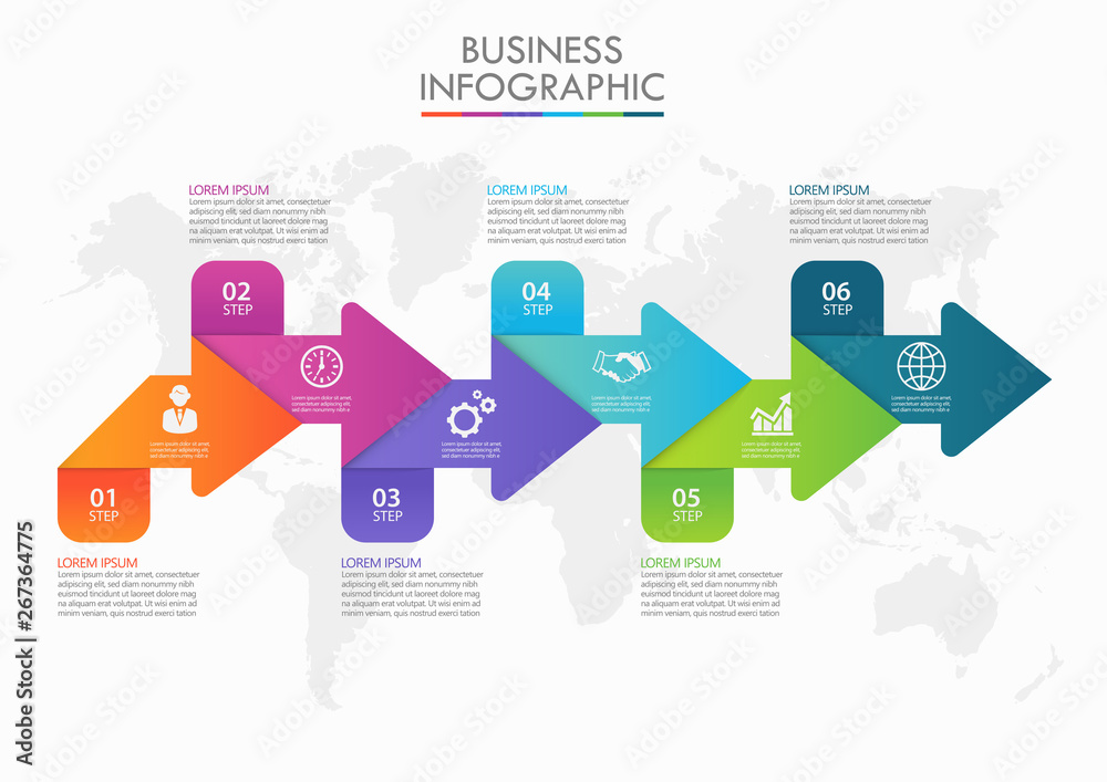 Business data visualization. timeline infographic icons designed for ...