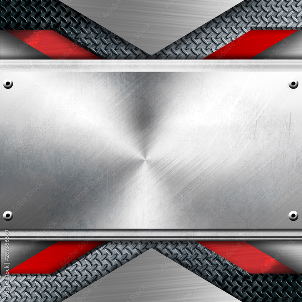 Modern metal framing background template Stock Photo | Adobe Stock