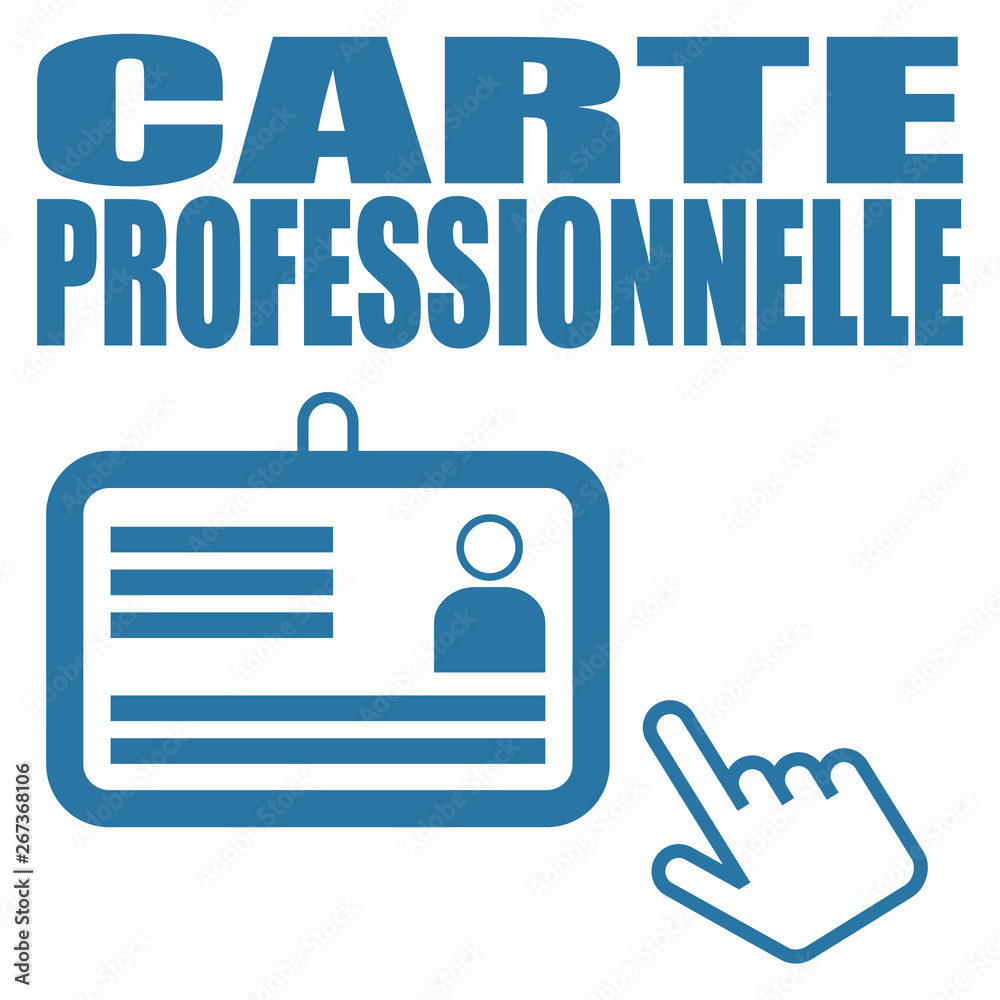 Logo carte professionnelle. Stock Vector | Adobe Stock
