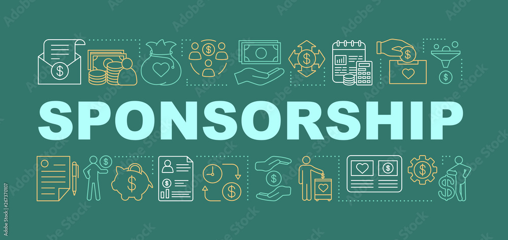 Sponsorship word concepts banner Stock Vector | Adobe Stock
