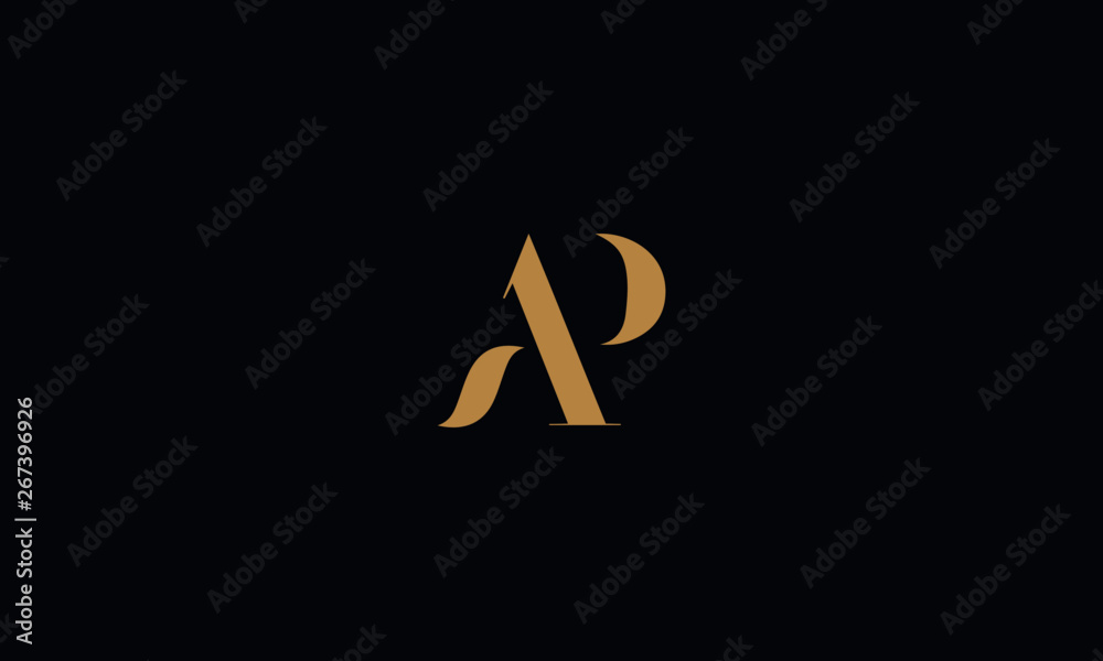 Vetor de AP logo design template vector illustration do Stock | Adobe Stock