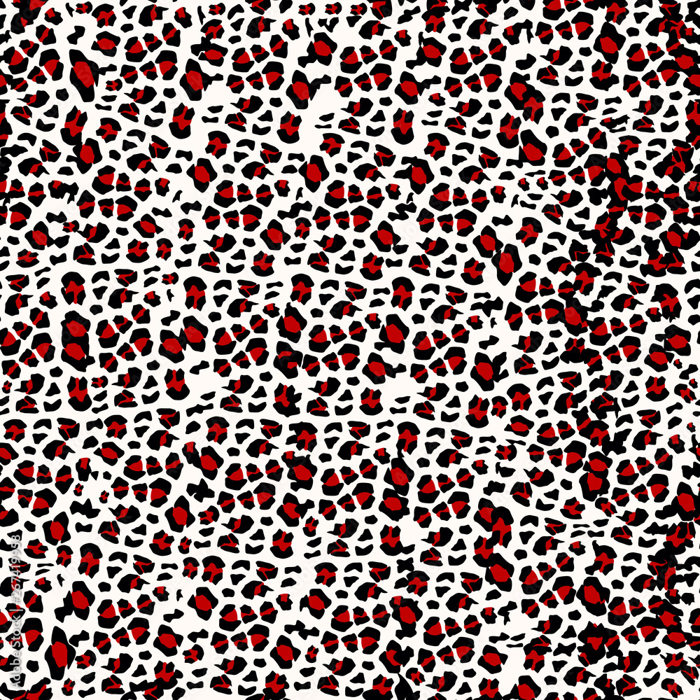 Red And Black Zebra Print Background