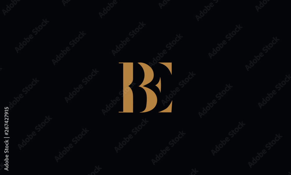 BE logo design template vector illustration Stock Vector | Adobe Stock