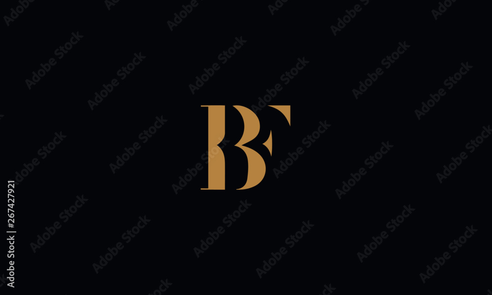 BF logo design template vector illustration Stock Vector | Adobe Stock
