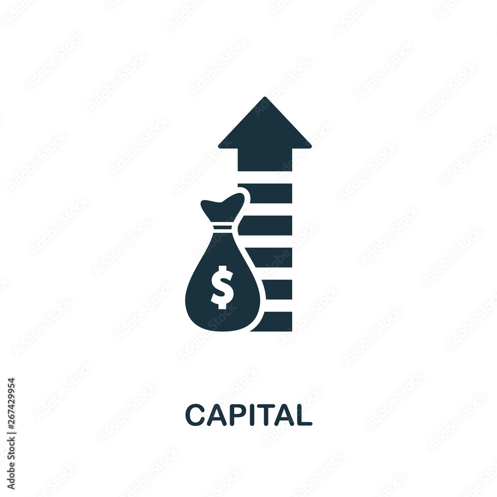 Capital icon. Creative element design from business strategy icons ...