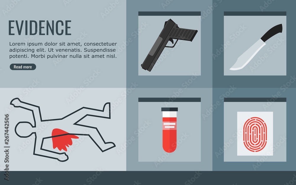 Evidence Vector Pack Stock Vector | Adobe Stock