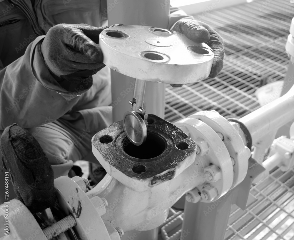 PM and Inspection check valve on closed drain sump pump process,Oil and ...