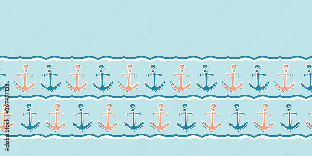 Nautical Stripe Border