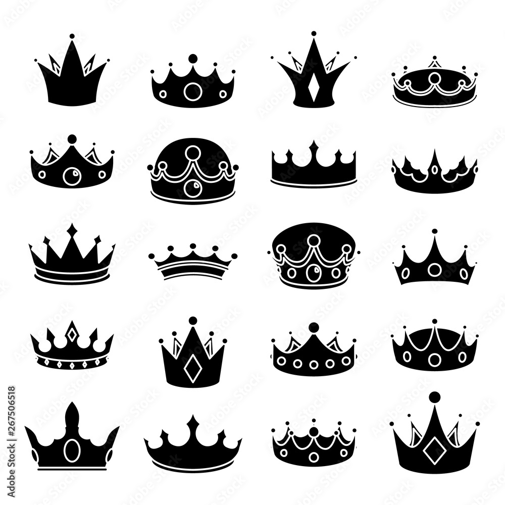 Monarch medieval royal crown queen king lord princess prince head ...