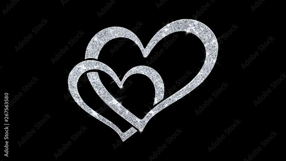 Heart Icon Symbol Abstract Blinking Sparkle Glitter Particle Looped ... Heart Icon Symbol Abstract Blinking Sparkle Glitter Particle Looped ...