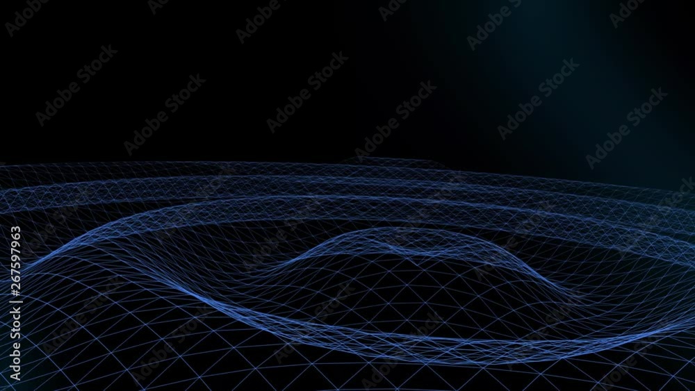 Animation of seismic energy wave pattern with earthquake ripple effect ...