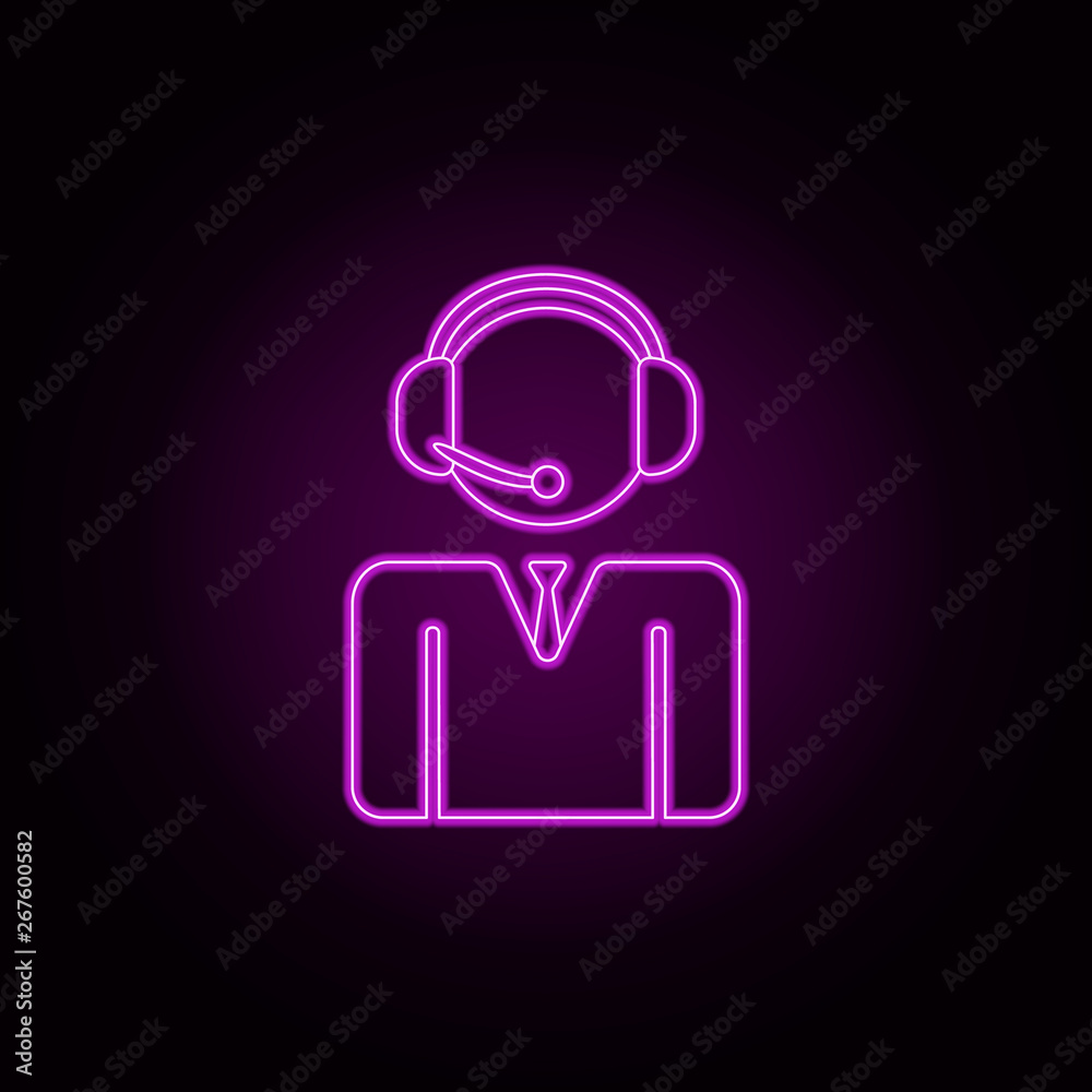 Air dispatch neon icon. Elements of airport set. Simple icon for ...