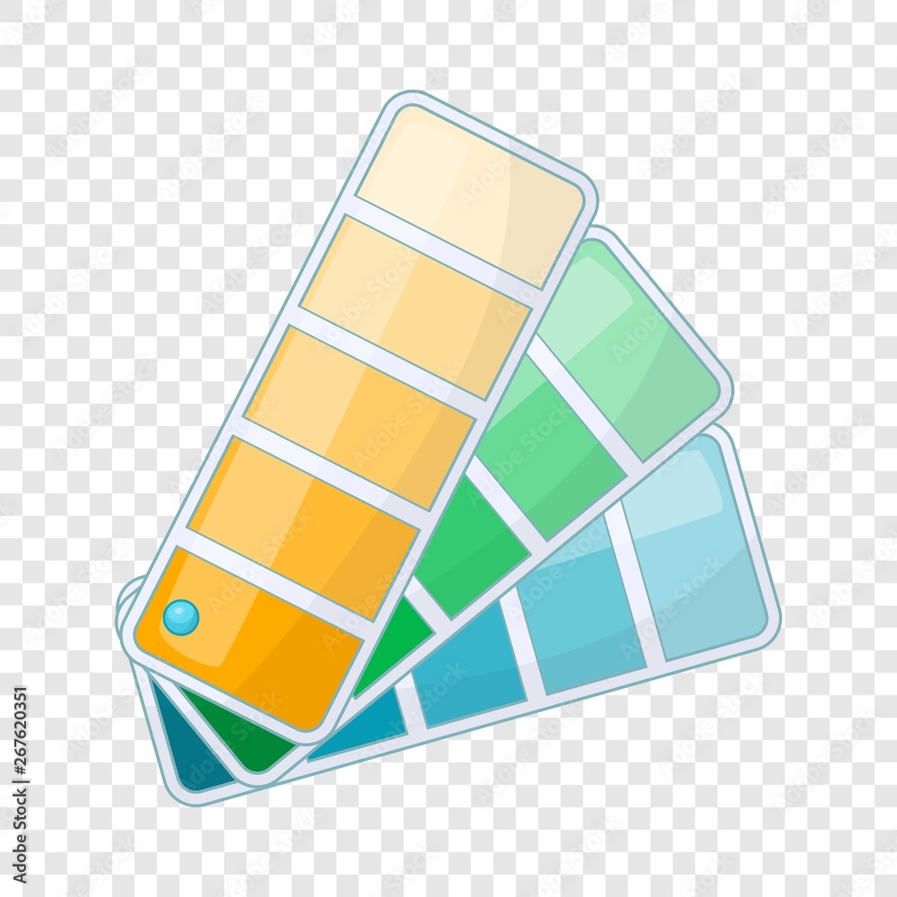 Color swatch icon. Cartoon illustration of color swatch vector icon for ...