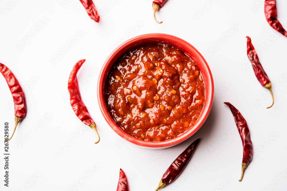 Schezwan Sauce / Szechuan chutney is an important ingredient in Chinese ...