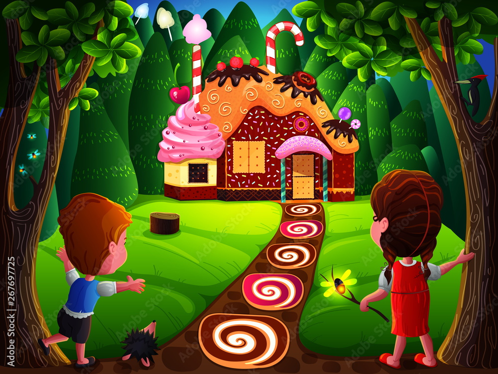 Hansel And Gretel Cartoon House