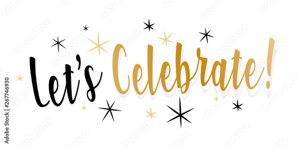 Let’s celebrate Stock Vector | Adobe Stock