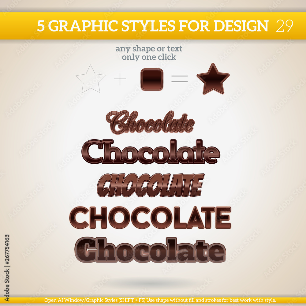 Set of Various Graphic Styles for Design. Stock Vector | Adobe Stock