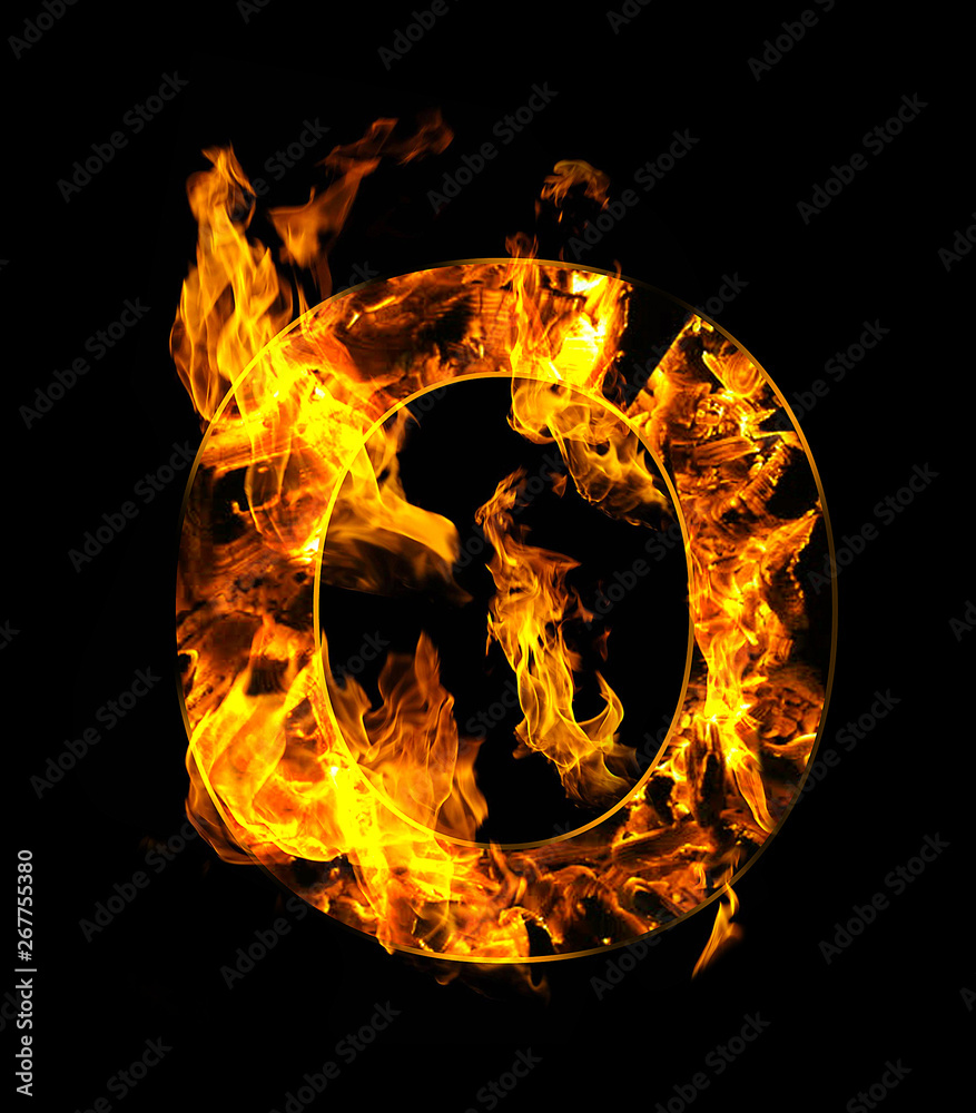 Letter O Fire