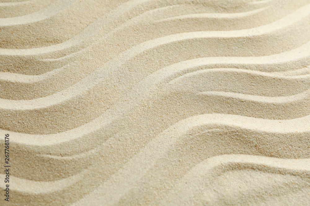 Seamless sand on a whole background, space for text. Summer vacation ...