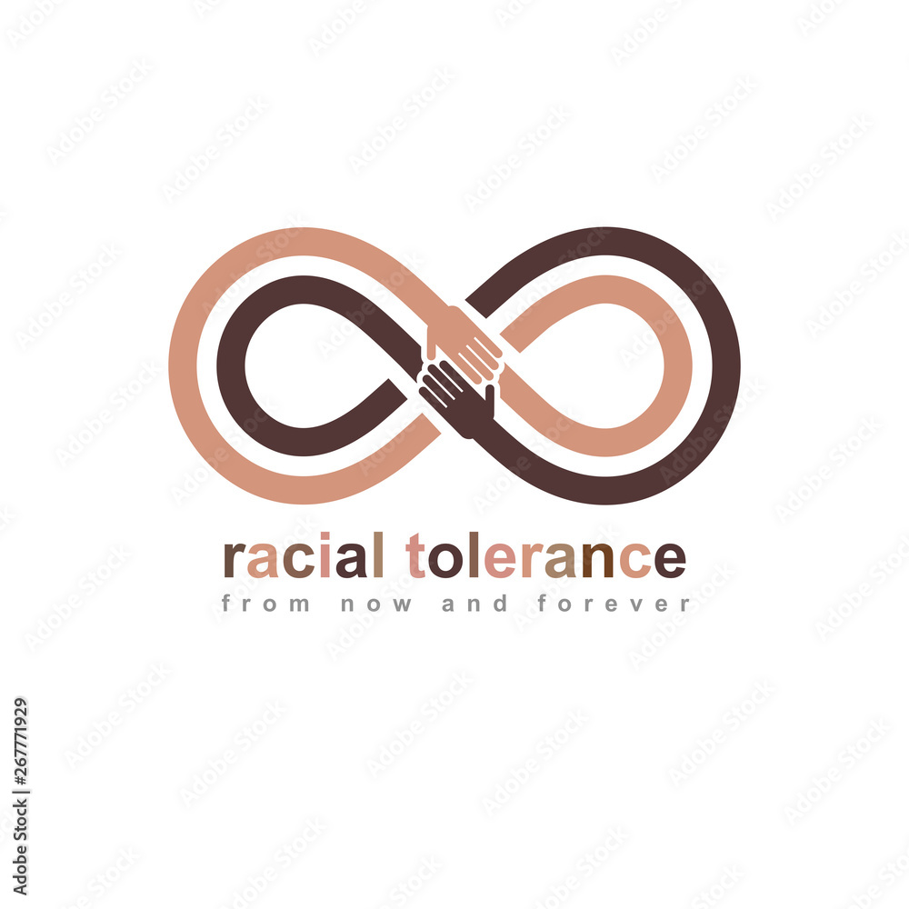 Racial Tolerance conceptual symbol, Martin Luther King Day, Zero ...
