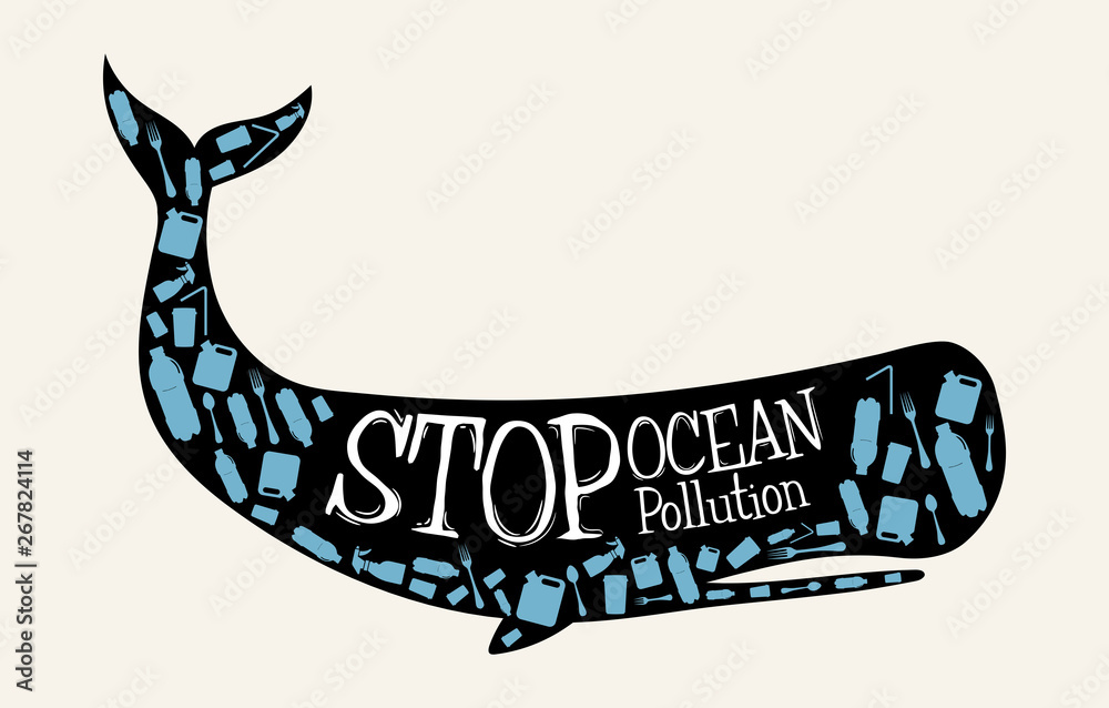 Text Message Art Whale