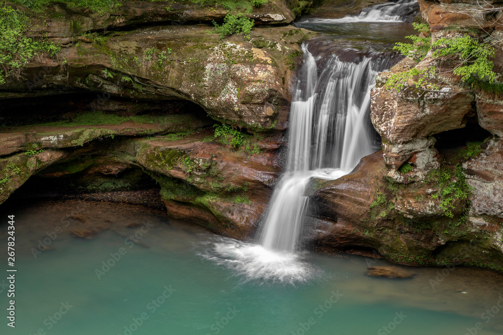 Whitewater and Sandstone - The Upper Falls at Old Man’s Cave in Ohio’s ...