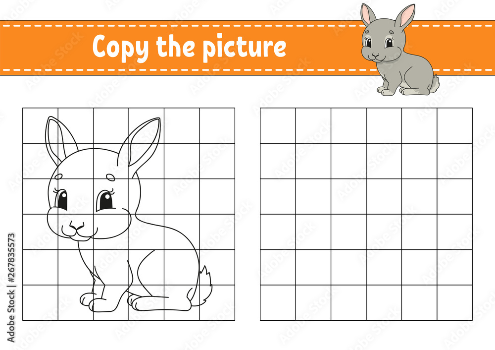 Copy the picture. Coloring book pages for kids. Education developing ...