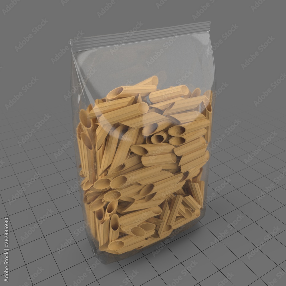 Pasta packaging Stock 3D asset | Adobe Stock