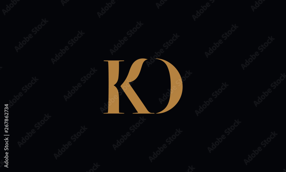 KD logo design template vector illustration minimal design Stock Vector ...