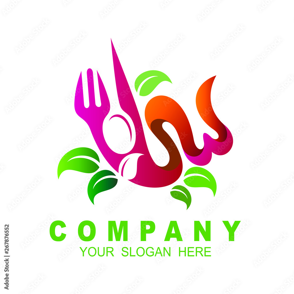 Design modern logos for business. Vector illustration logo healthy food ...
