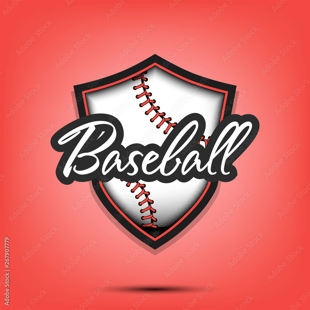 Baseball logo design template Stock Vector | Adobe Stock