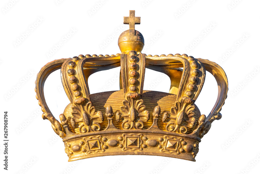 Swedish Royal Crown isolated on white background. Symbol of Swedish ...