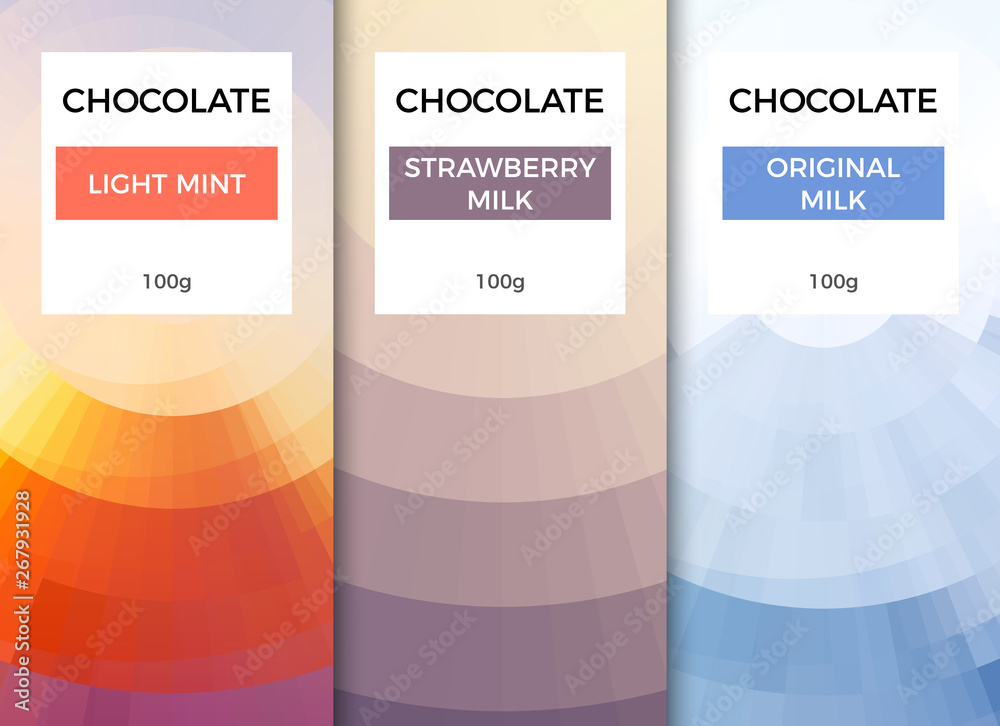 Chocolate bar packaging template design. Chocolate branding product ...