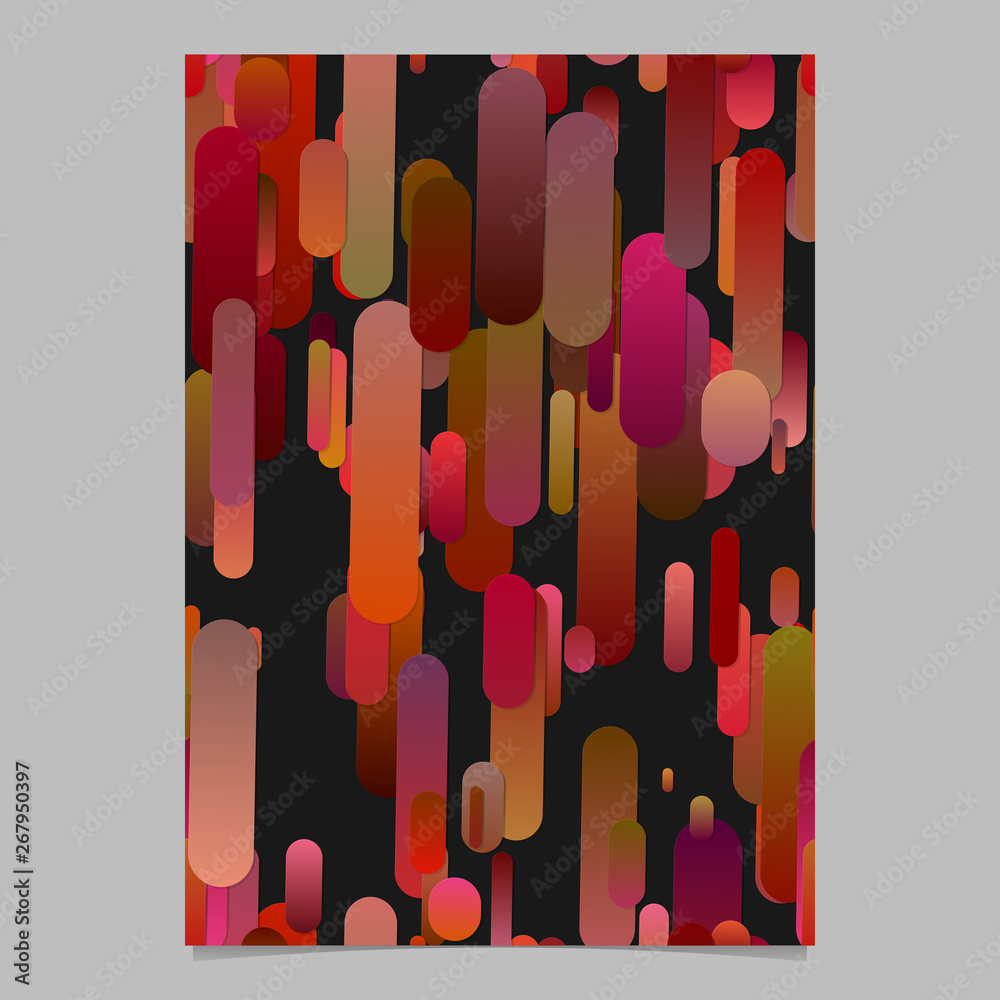 Maroon trendy abstract gradient stripe pattern card background - vector page template ...
