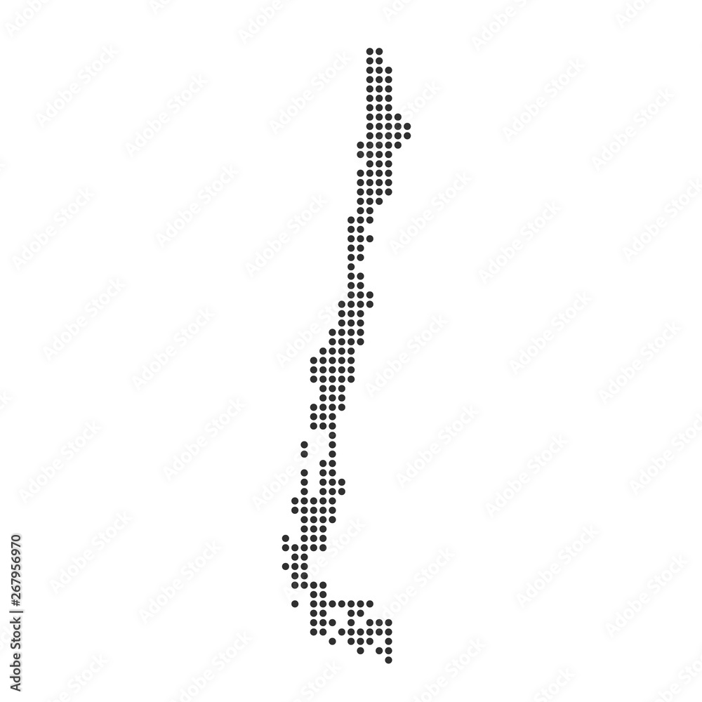 Map with dot Stock Vector | Adobe Stock