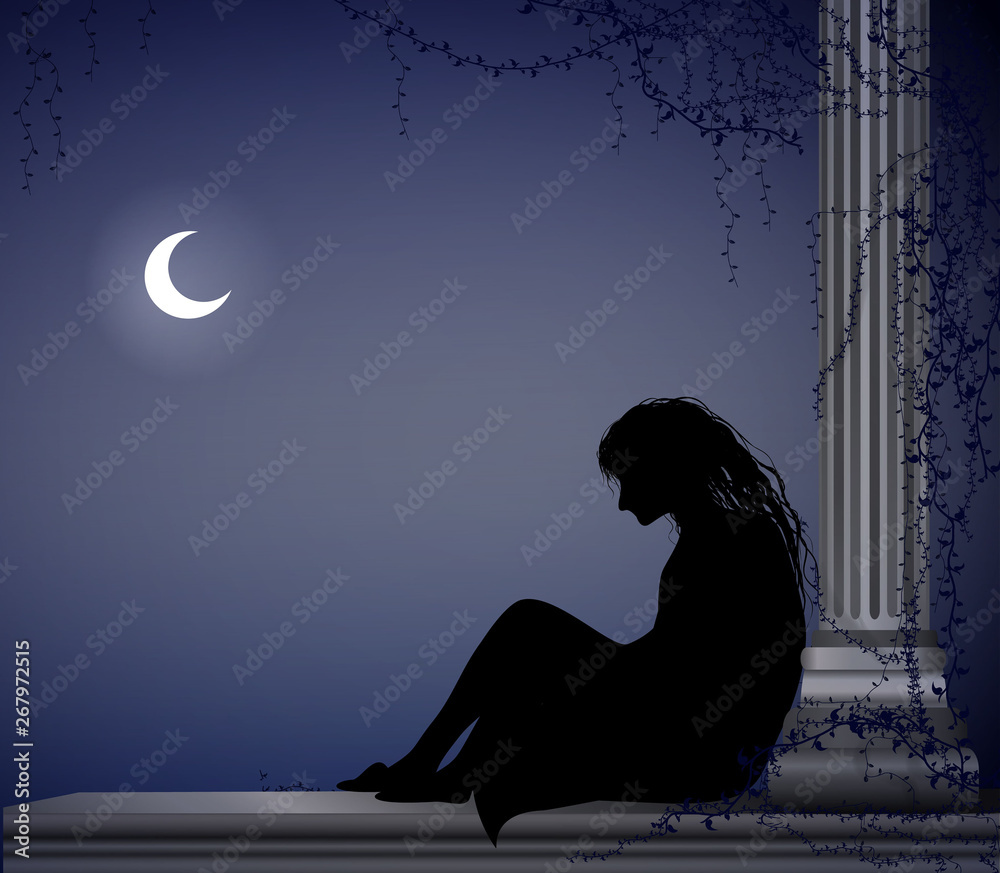 Sad Moon Girl