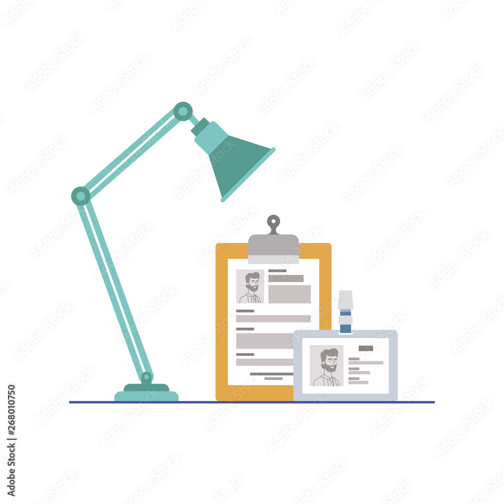 interview objects with white background Stock Vector | Adobe Stock