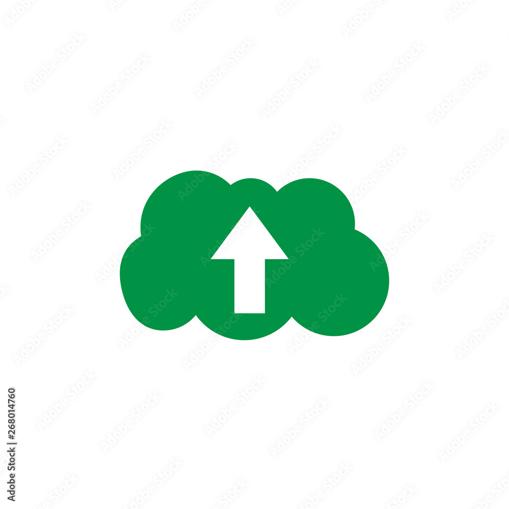 Upload button template, banner. Vector illustration. Flat. Stock Vector ...