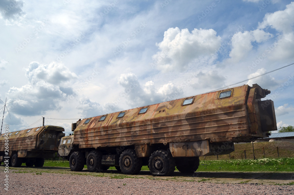 Starting and command vehicles of medium-range missile systems of Soviet ...