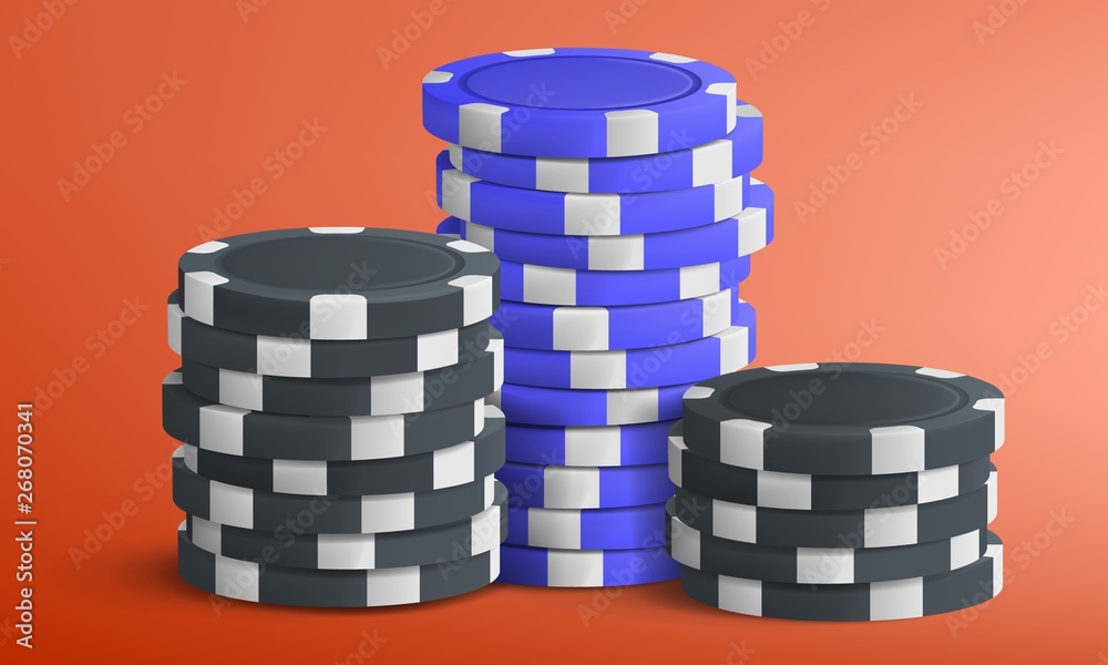 Poker Chip Stack Vector