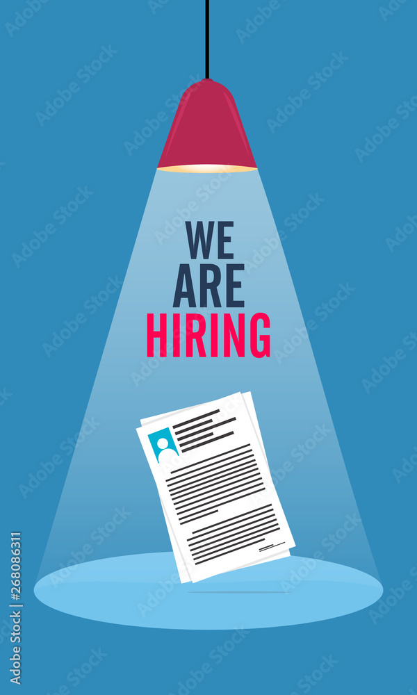 Spotlight Resource Office Worker Hiring Poster design, CV Profile ...