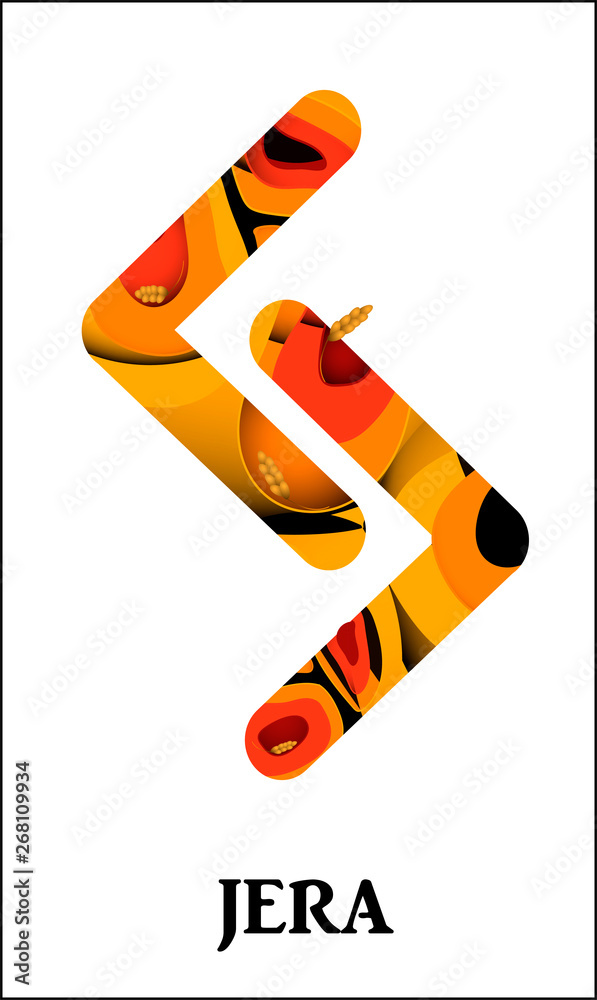 The rune of Harvest Jera, the ancient scandinavian rune of power ...