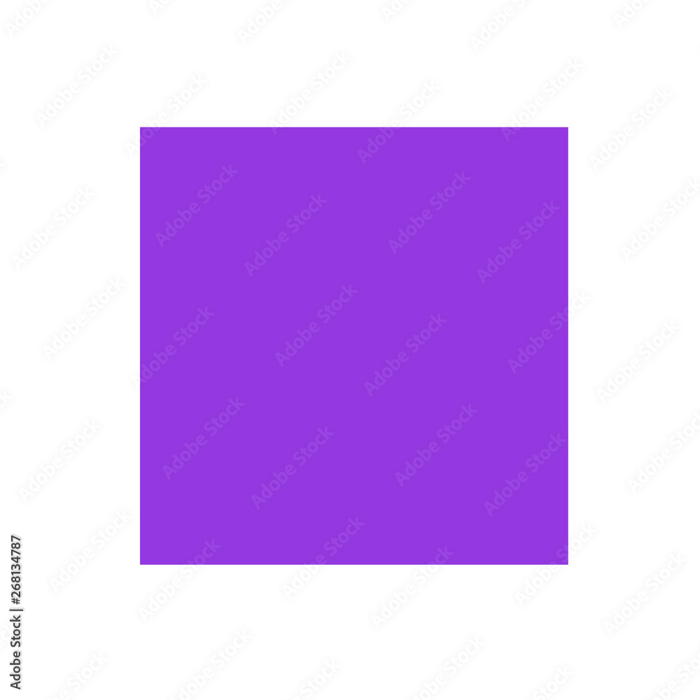 purple square basic simple shapes isolated on white background ...