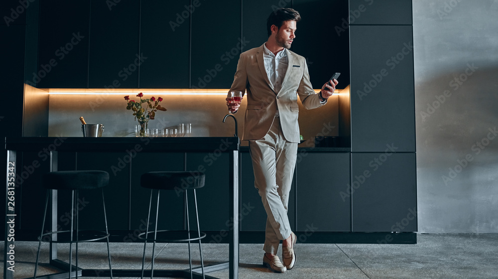 Stylish man at home Stock Photo | Adobe Stock