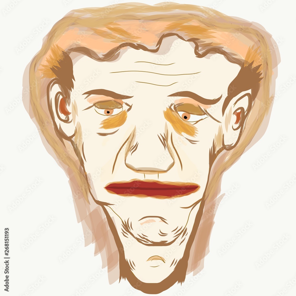 Hombre Triste Caricatura