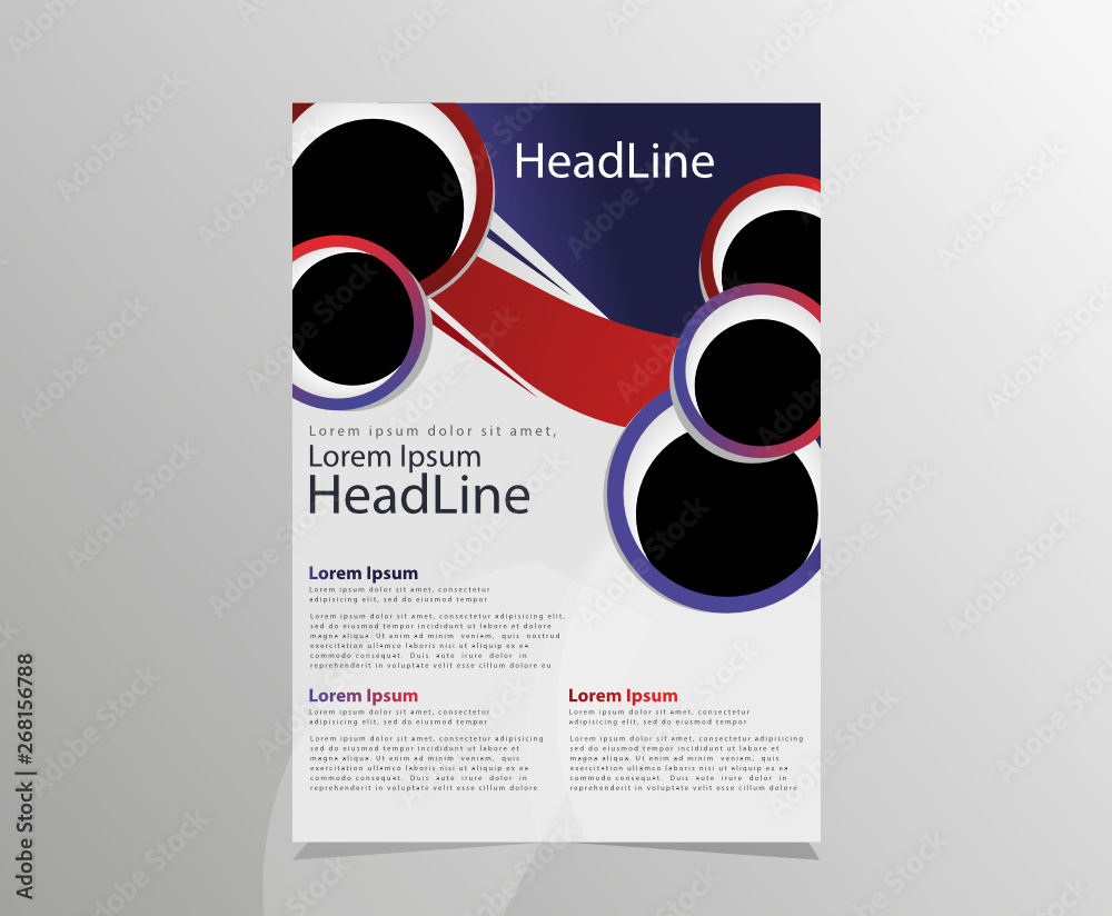 Layout design template Annual Report Flyer Leaflet Modern background ...