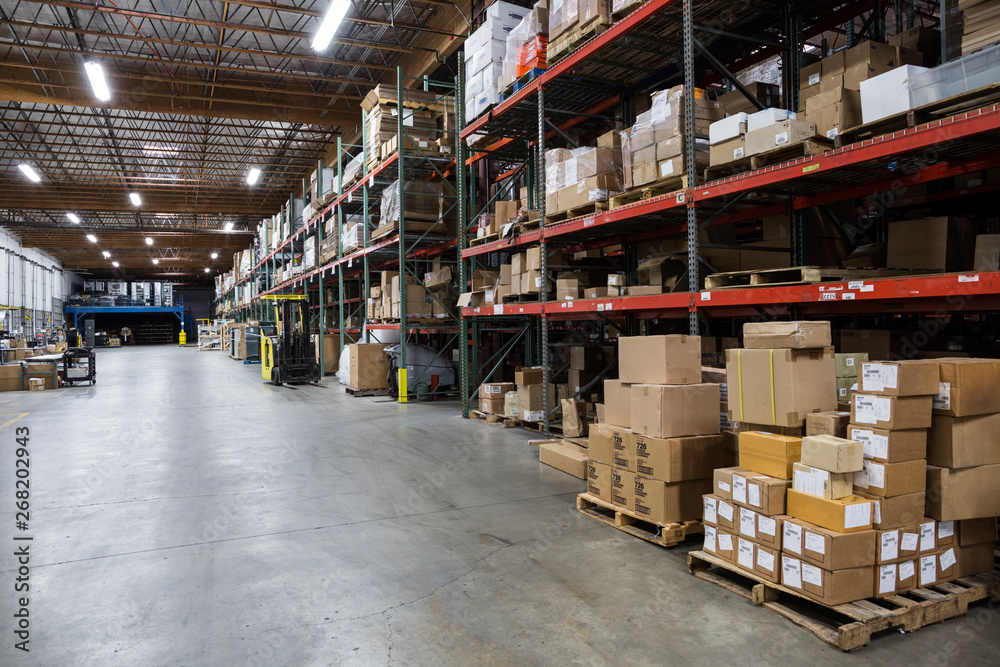 Warehouse Distribution Center Stock Photo | Adobe Stock