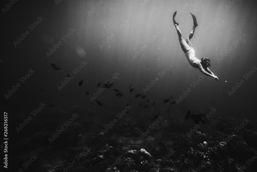 Underwater art Stock Photo | Adobe Stock