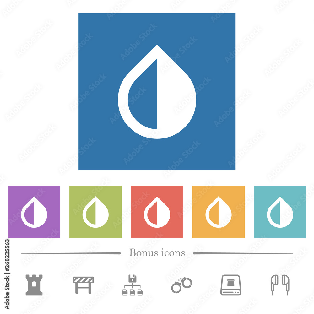 Invert colors flat white icons in square backgrounds Stock Vector ...