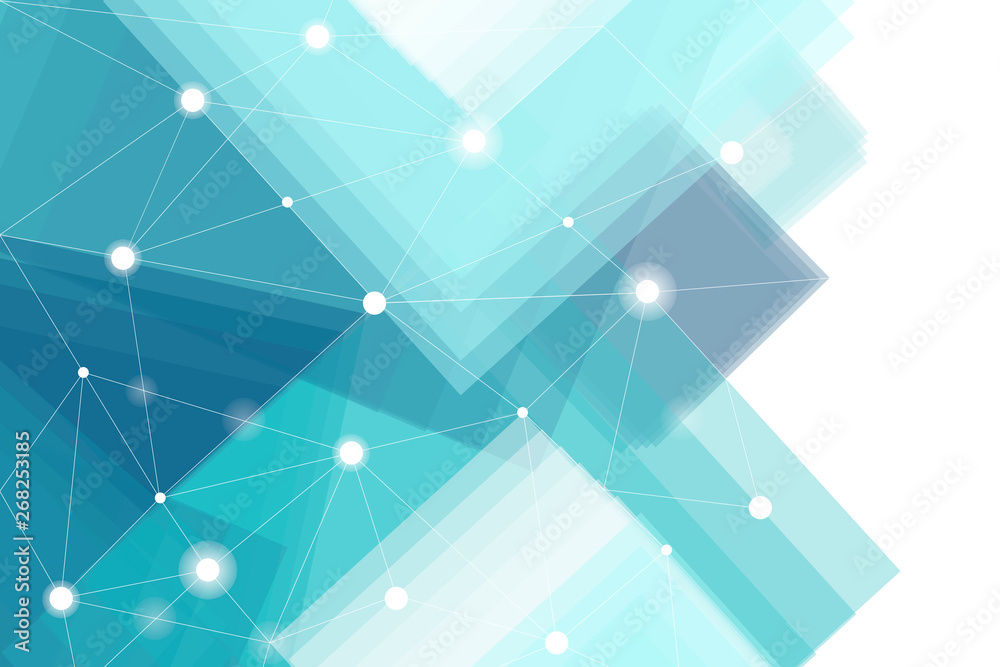 Blue connections background Stock Vector | Adobe Stock